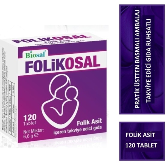 Biosal Folik Asit 400 Mcg 120 Tablet Fiyatı - Taksit Seçenekleri