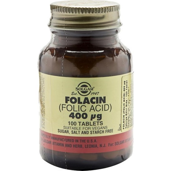 Solgar Folic Acid (Folacin) 400 Mcg 100 Tablet Fiyatı