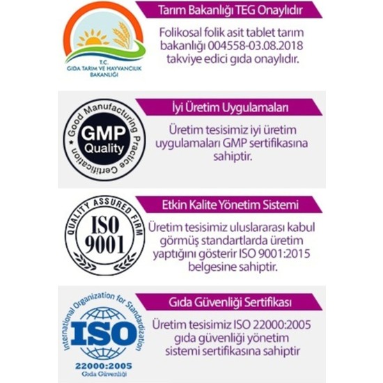 Biosal Folik Asit Tablet Folic Fiyatı - Taksit Seçenekleri