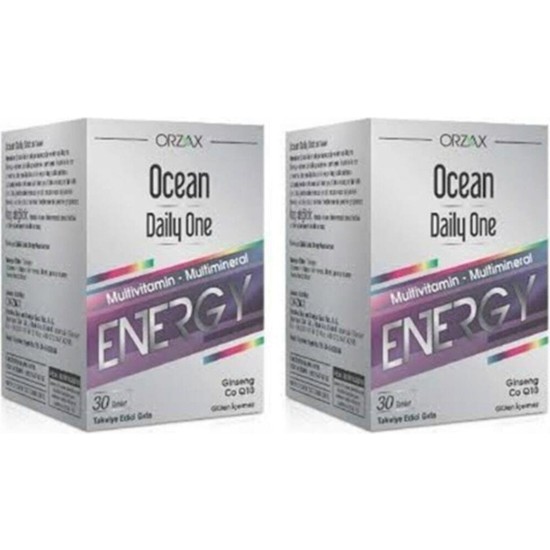 Ocean Orzax Orzax Ocean Daily One Energy 30 Tablet Kofre Fiyatı