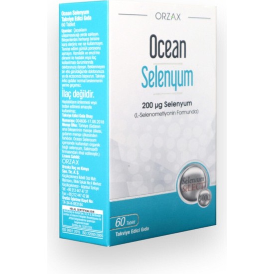 Ocean Ocean Selenyum 200MCG 60 Tablet Fiyatı - Taksit Seçenekleri