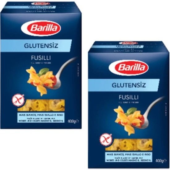 Barilla Glutensiz Burgu Makarna (Fusilli) 400 gr x 2 Paket Fiyatı
