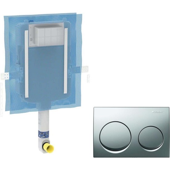 Geberit Alpha Gömme Rezervuar Seti 8 Cm Parlak Krom Fiyatı