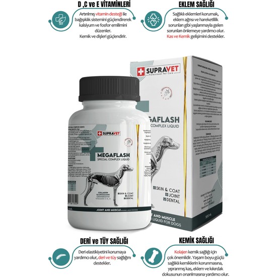 Supra Vet Köpekler Için Eklem ve Kas Geliştirici Likit Fiyatı