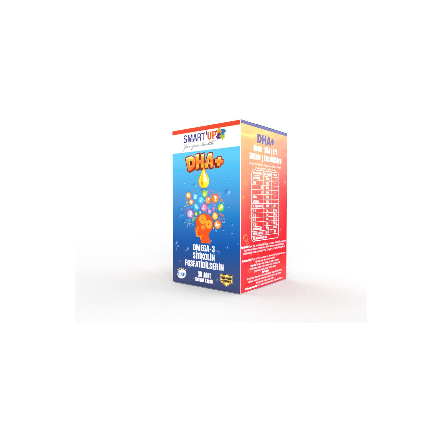 SMART UP Sitikolin Dha Omega 3 ve Fosfatidilserin iceren Fiyatı