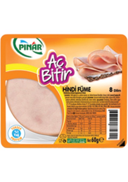 Pınar Aç Bitir Büyük Dilim Hindi Füme 60 G Fiyatı