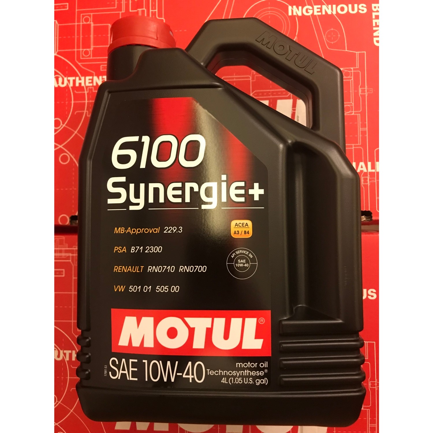 Motul 6100 Synergie+ 10W-40 4 Litre Motor Yağı ( Üretim Fiyatı