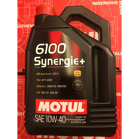Motul 6100 Synergie+ 10W-40 4 Litre Motor Yağı ( Üretim Fiyatı