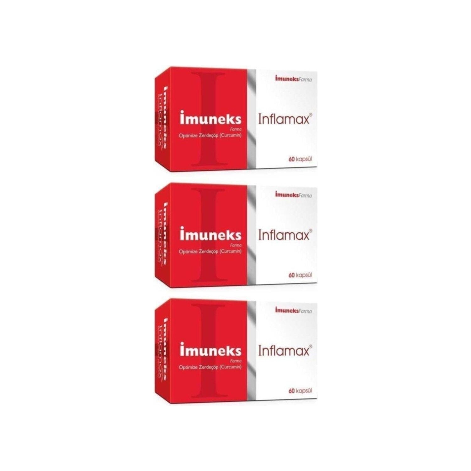 Imuneks Inflamax Optimize Zerdeçöp 60 Kapsül 3 Adet Fiyatı