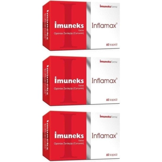 Imuneks Inflamax Optimize Zerdeçöp 60 Kapsül 3 Adet Fiyatı