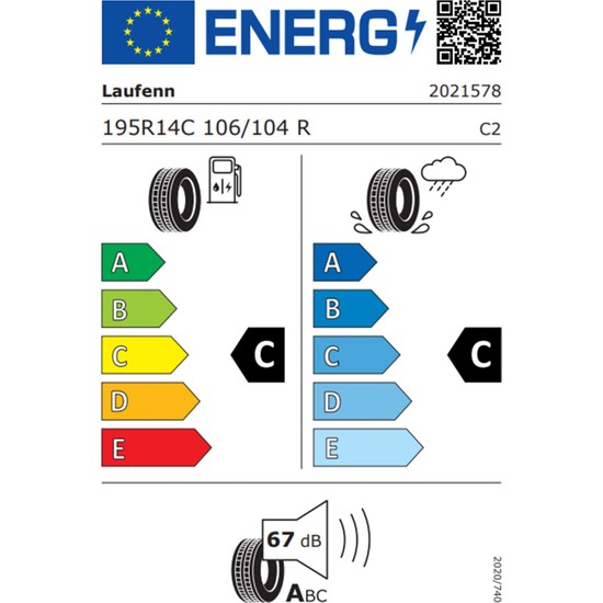 Laufenn 195 R14C 106/104R 8pr x Fit Van LV01 M+S Hafif Fiyatı