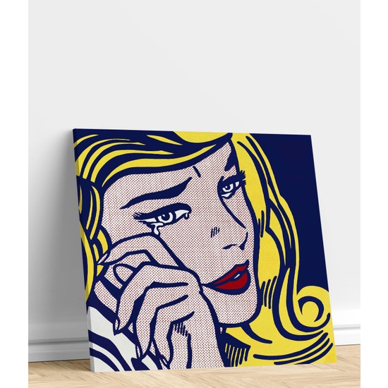 Roy Lichtenstein - Crying Girl 1964 Tablo - 50CM x 50CM Fiyatı