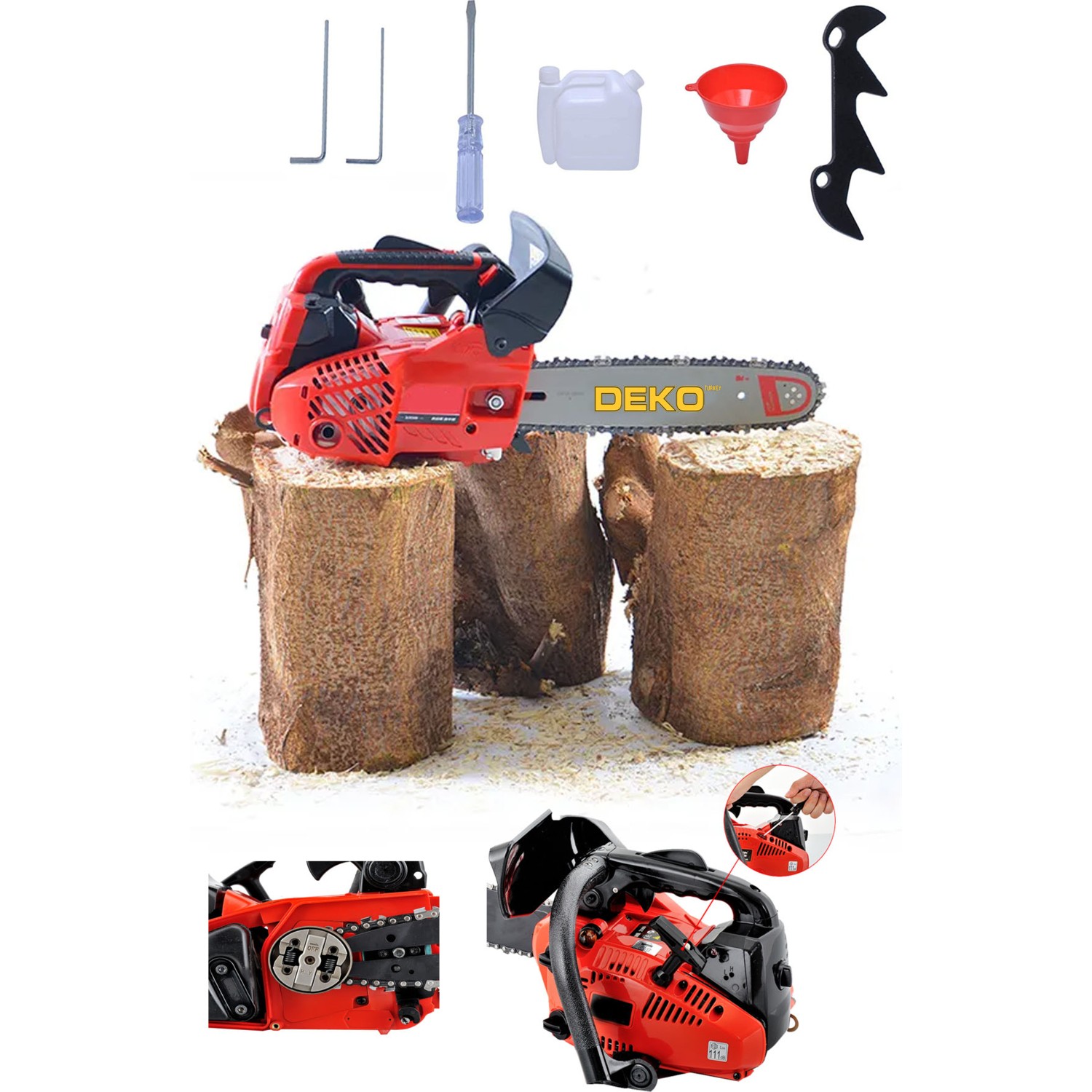 52cc Portatif Mini Benzinli Testere 30cm 13000rpm 2000w Fiyatı