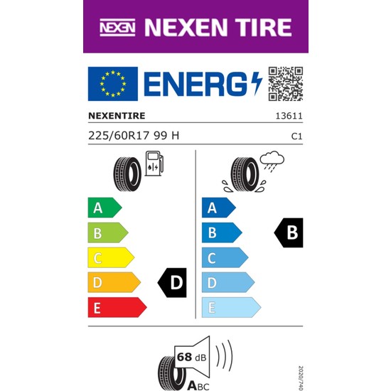 Nexen 225/60 R17 99H N'fera Ru1 Oto Yaz Lastiği ( Üretim Fiyatı