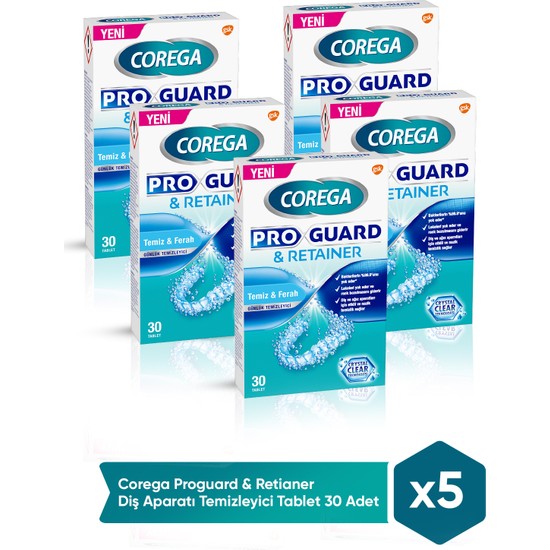Corega Proguard & Retianer Diş Aparatı Temizleyici Tablet Fiyatı