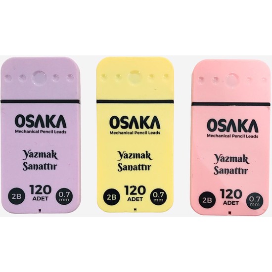 Osaka 120 Li 2b Kalem Ucu 75 mm 0.7 mm 3 Lü Set Fiyatı