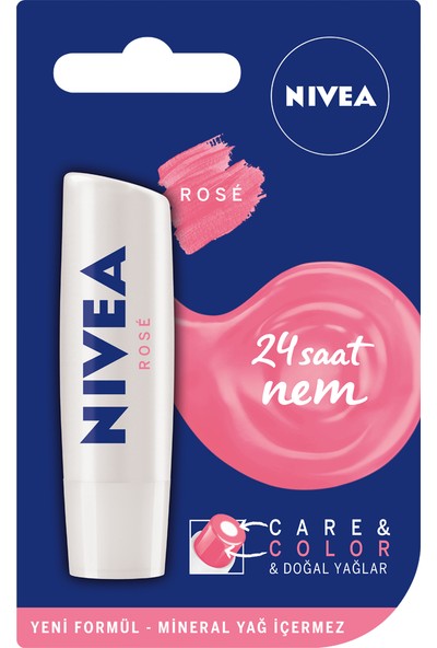 Nivea Lip Bakımlı & Renkli Dudak Balmı Pembe 4,8G Nivea Lip Bakımlı & Renkli Dudak Balmı Pembe 4,8G
