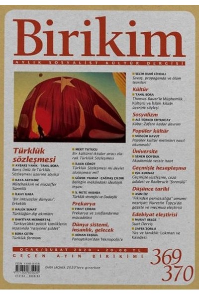 Birikim Sayı 369/370 - Ocak/Şubat Birikim Sayı 369/370 - Ocak/Şubat