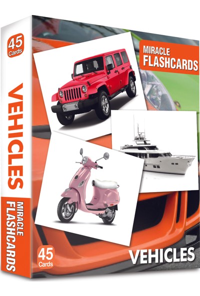 Miracle Flashcards Vehicles - 45 Pictures-Kolektif Miracle Flashcards Vehicles - 45 Pictures-Kolektif