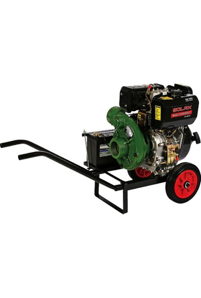 Solax Sdp-3yn Dizel 3'lük Yüksek Basınçlı Su Motoru Tekerlekli Marşlı 13 Hp