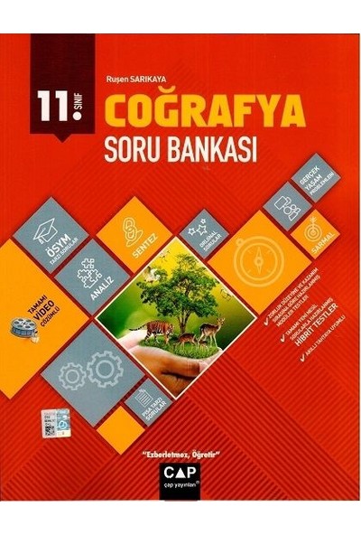 Çap Yayınları 11. Sınıf Anadolu Lisesi Coğrafya Soru Bankası - Ruşen Sarıkaya Çap Yayınları 11. Sınıf Anadolu Lisesi Coğrafya Soru Bankası - Ruşen Sarıkaya
