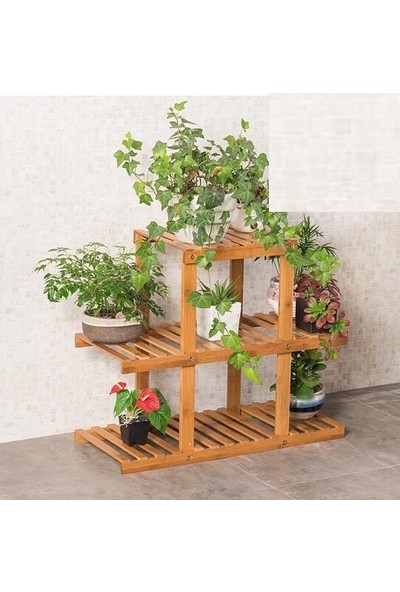 Asude Ahşap Bahçe Sehpası Saksılık 75 x 74 x 25 cm Asude Ahşap Bahçe Sehpası Saksılık 75 x 74 x 25 cm