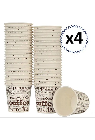 Elit Karton Bardak 4 Oz 100'LÜ 4 Paket 400 Adet