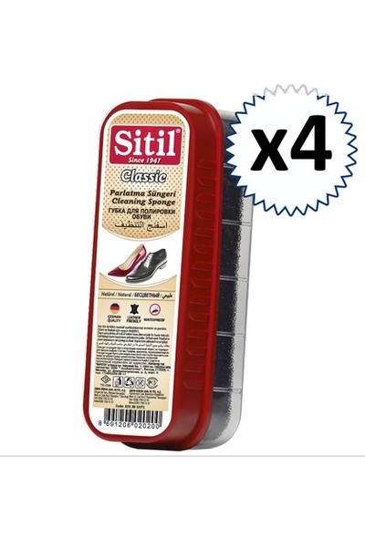 Sitil Ayakkabı Parlatıcı Sünger 4 Adet Sitil Ayakkabı Parlatıcı Sünger 4 Adet