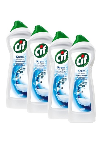 Cif Krem Amonyaklı 750 ml 4 Adet Cif Krem Amonyaklı 750 ml 4 Adet
