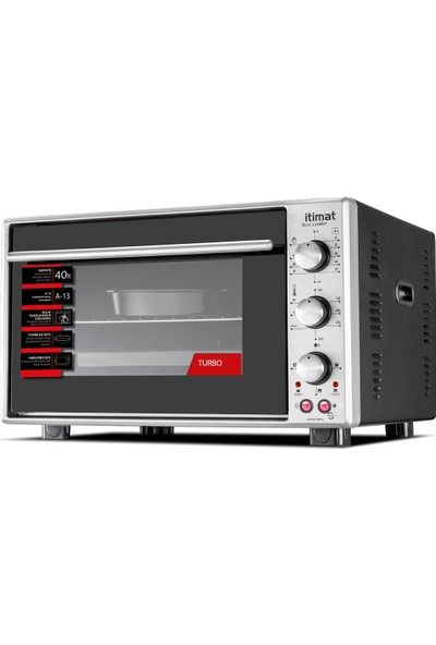 Itimat 7022 40 Lt Köşeli Turbo Mini Fırın Inox Itimat 7022 40 Lt Köşeli Turbo Mini Fırın Inox