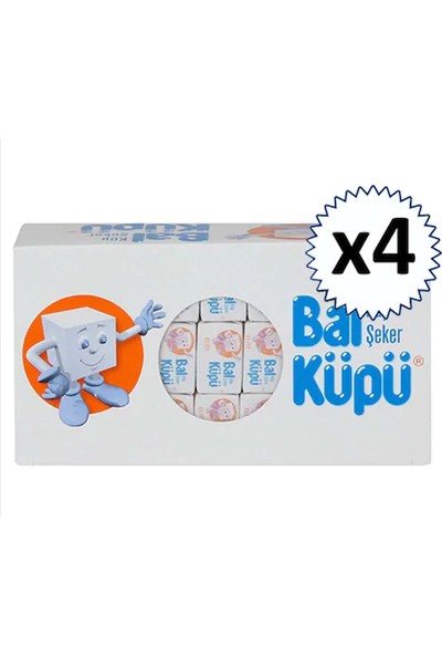 Balküpü Çift Sargılı Küp Şeker 750 gr 4'lü