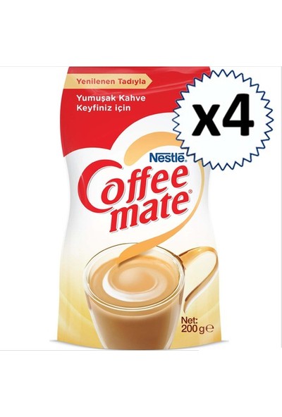 Nestle Coffee Mate 200 gr 4'lü Nestle Coffee Mate 200 gr 4'lü