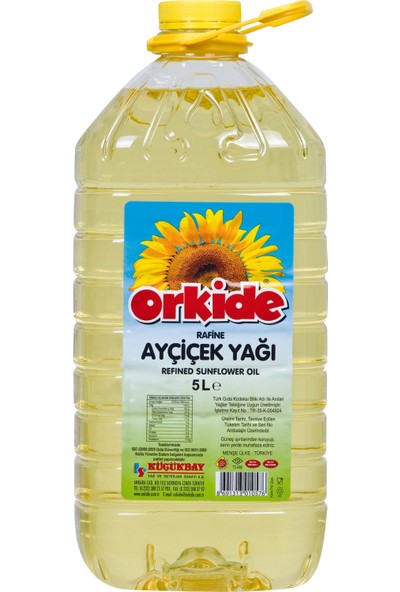 Orkide 5 lt Pet Şişe Ayçiçek Yağı Orkide 5 lt Pet Şişe Ayçiçek Yağı