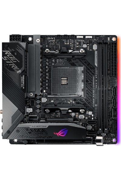 Asus ROG Strix X570-I Gaming Amd X570 DDR4 4800 MHz (OC) Am4 AX Wifi + Bt Mini-ITX Anakart Asus ROG Strix X570-I Gaming Amd X570 DDR4 4800 MHz (OC) Am4 AX Wifi + Bt Mini-ITX Anakart