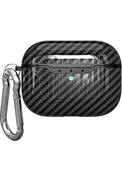 Nezih Case Apple Airpods Pro Carbon Fiber Silikon Kılıf Siyah Nezih Case Apple Airpods Pro Carbon Fiber Silikon Kılıf Siyah