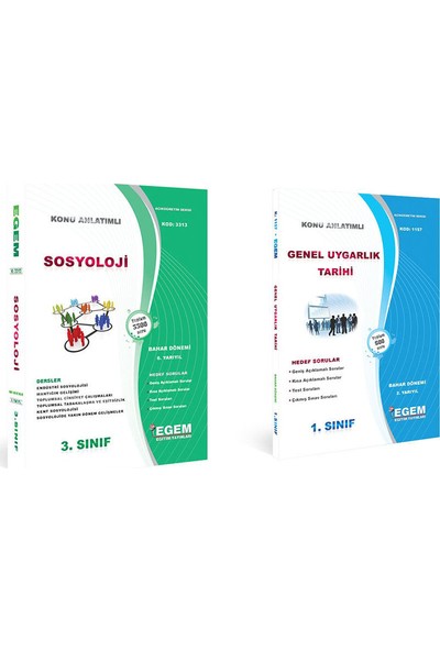 Egem Yayınları AÖF Sosyoloji Bölümü 3 Sınıf 6 Yarıyıl Bahar Dönemi Konu Anlatımlı Soru Bankası Güncel Set Egem Yayınları AÖF Sosyoloji Bölümü 3 Sınıf 6 Yarıyıl Bahar Dönemi Konu Anlatımlı Soru Bankası Güncel Set
