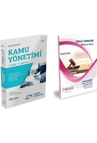 Murat Yayınları Kamu Yönetimi 3 Sınıf 6 Yarıyıl Bahar Dönemi Konu Anlatımlı Ve Soru Bankası Murat Yayınları Kamu Yönetimi 3 Sınıf 6 Yarıyıl Bahar Dönemi Konu Anlatımlı Ve Soru Bankası