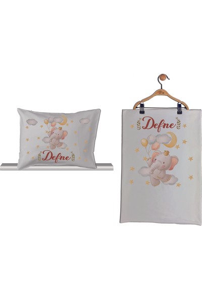 Pia Baby Gl 1913-11 İsme Özel Bebek Battaniye Yastık Seti
