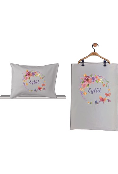 Pia Baby Gl 1923-11 İsme Özel Bebek Battaniye Yastık Seti