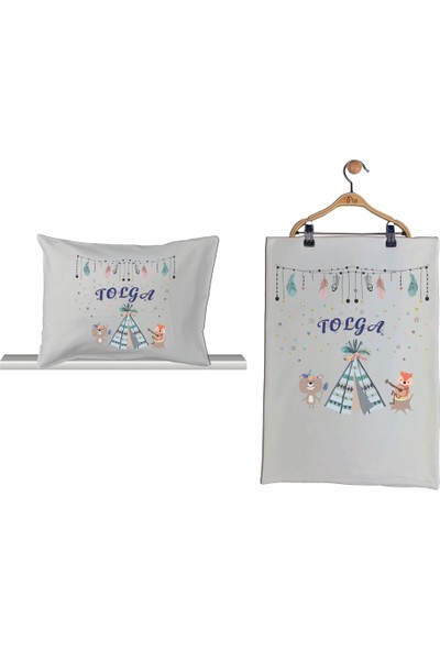 Pia Baby Gl 1942-11 İsme Özel Bebek Battaniye Yastık Seti