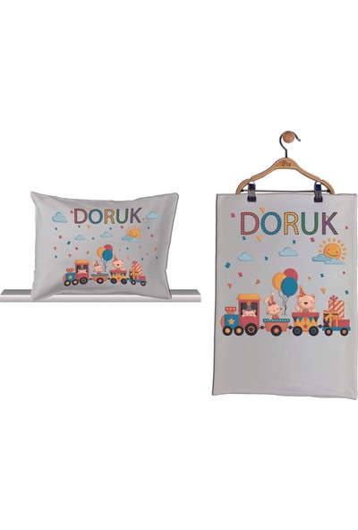 Pia Baby Gl 1918-11 İsme Özel Bebek Battaniye Yastık Seti