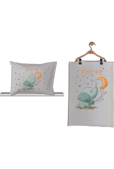 Pia Baby Gl 1925-11 İsme Özel Bebek Battaniye Yastık Seti