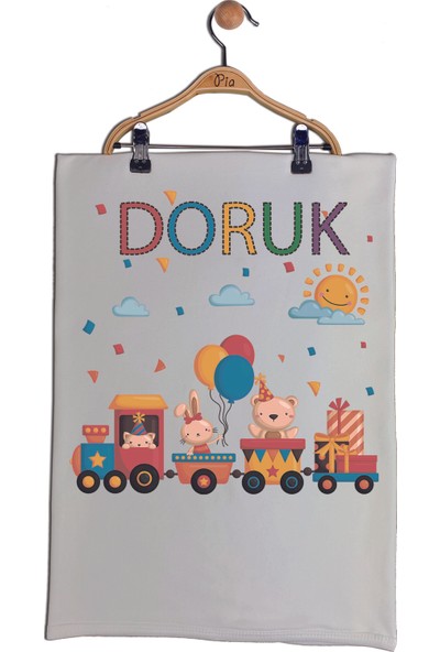 Pia Baby Gl 1918-09 İsme Özel Bebek Battaniyesi