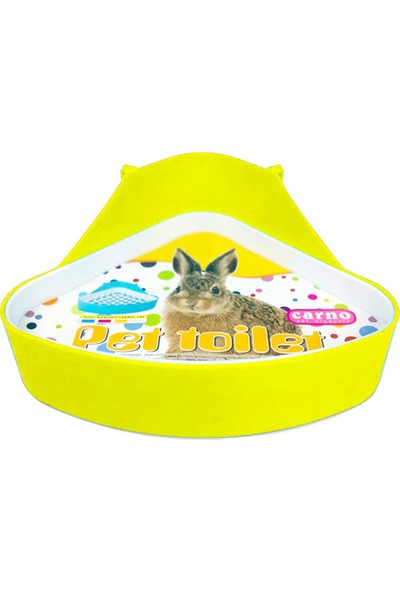 Carno Tavşan Tuvaleti Üçgen Sarı