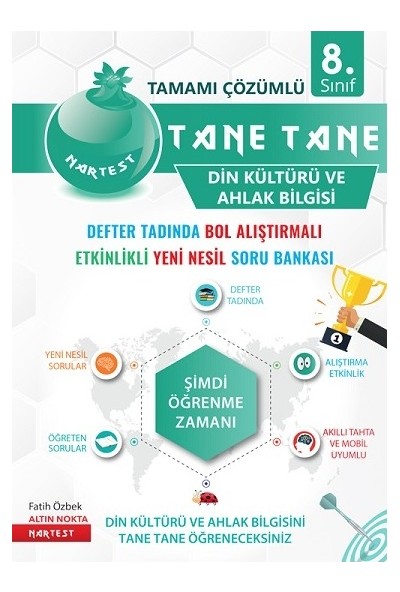 Nartest Yayınları 8. Sınıf Defter Tadında Tane Tane Din Kültürü ve Ahlak Bilgisi