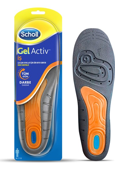 Scholl Gel Aktiv Tabanlık, Erkek - İş İçin Scholl Gel Aktiv Tabanlık, Erkek - İş İçin