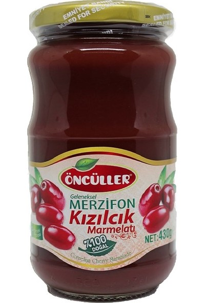 Öncüller Doğal Kızılcık Marmelatı 630 gr
