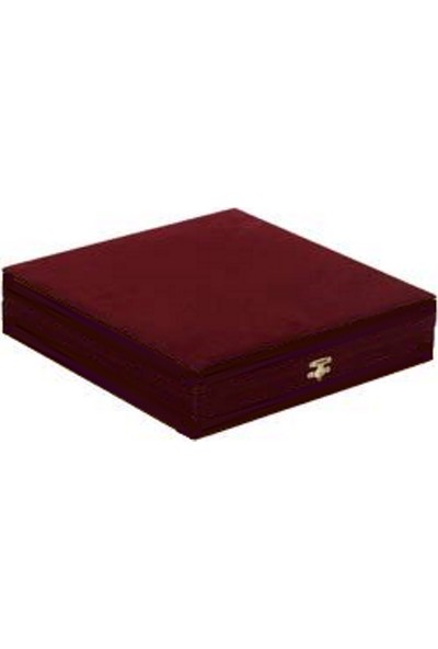 Nkk Bordo Kadife Çini Tabak Kutusu