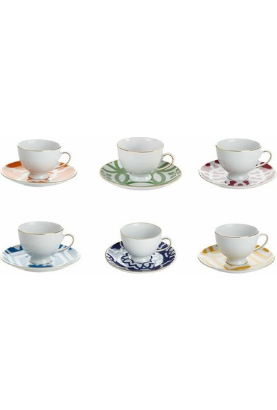 Porland Morocco Karışık Renk Kahve Takımı 12 Parça Porland Morocco Karışık Renk Kahve Takımı 12 Parça