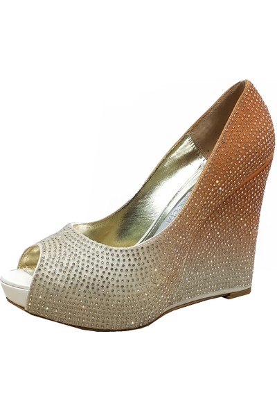 Smilee 4559 Platform Topuklu Abiye Kadın Ayakkabı